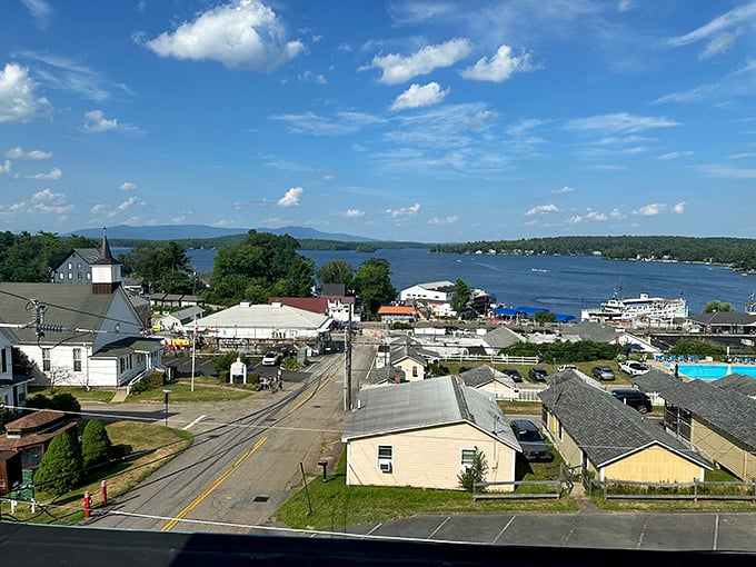 Lakeside living at its finest in Laconia. That sparkling water view comes standard with every downtown visit!