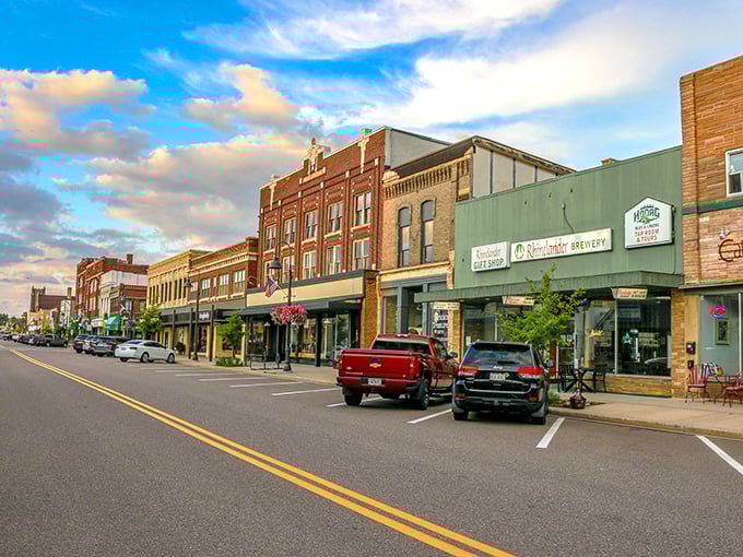 Those vintage storefronts in Rhinelander aren't just for show—they house budget-friendly businesses where your retirement dollars stretch like warm cheese curds.