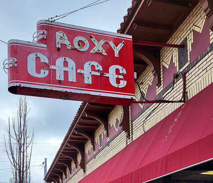 The Roxy's classic signage has witnessed decades of Jackson history, one perfect breakfast at a time.