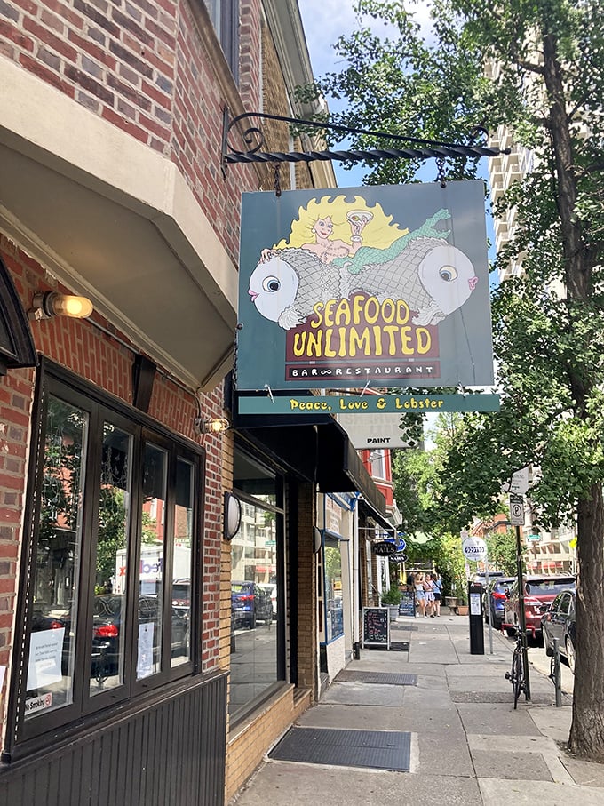 Brick buildings and simple signs sometimes hide the most extraordinary culinary ocean adventures within.