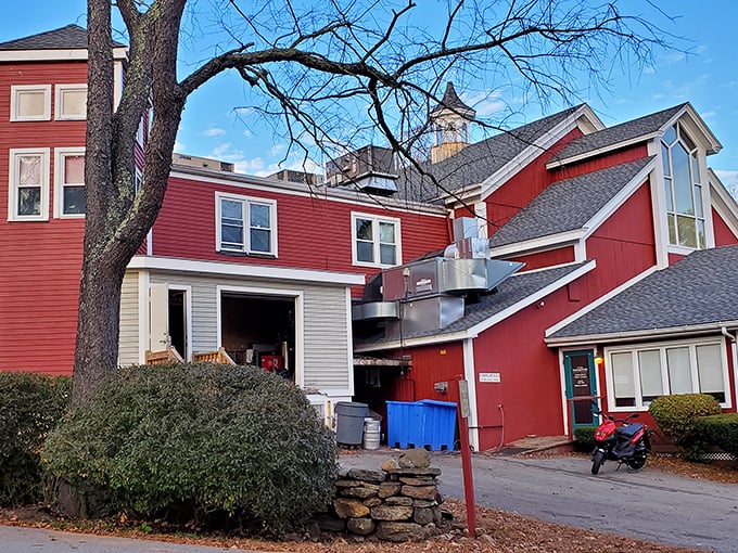 The Sturbridge Porterhouse stands out with its bold red barn-style charm — a hint that what’s inside is as hearty and comforting as it looks.
