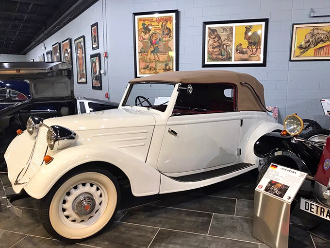 Elegance in white – this convertible reminds us when driving was an occasion worthy of your finest hat and gloves, not just a mundane commute.