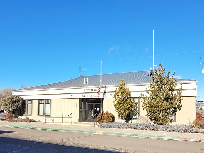 Alturas City Hall keeps it humble—no marble lobbies or gilded domes, just straightforward municipal business in a building that says "we're fiscally responsible."