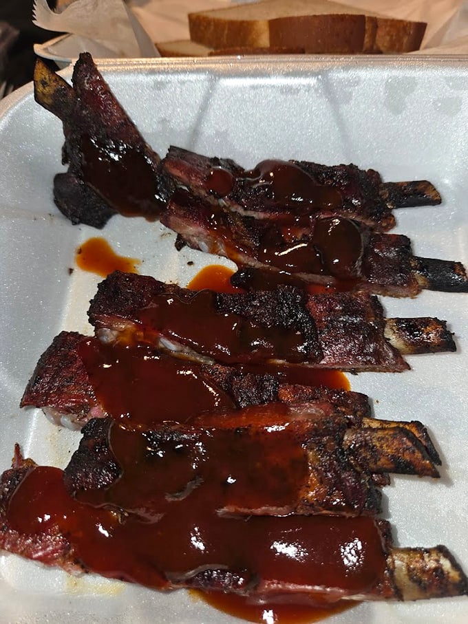 These ribs don't need a filter or a fancy introduction. The bark, the glaze, the perfect bite – this is what BBQ dreams are made of.
