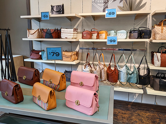 Handbag heaven awaits! These colorful leather companions aren't just accessories—they're the supporting characters in your daily fashion story.