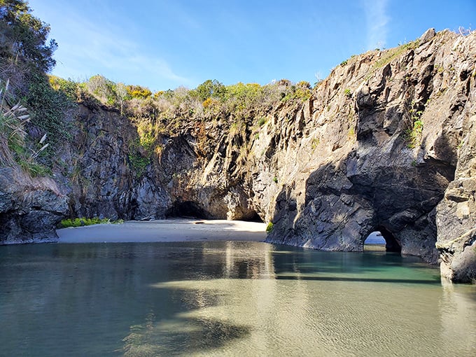 This hidden cove at Mendocino Headlands looks like it was designed by a collaboration between Neptune and a watercolor artist.