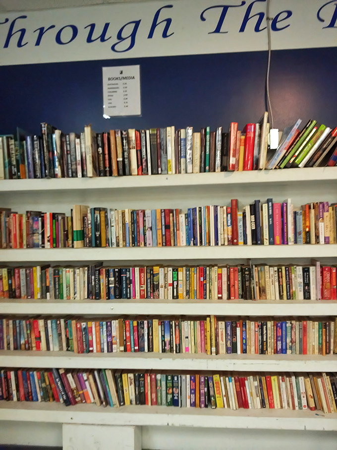 Literary treasures line these shelves at mere pennies per pound—proof that building your personal library doesn't require a millionaire's budget.