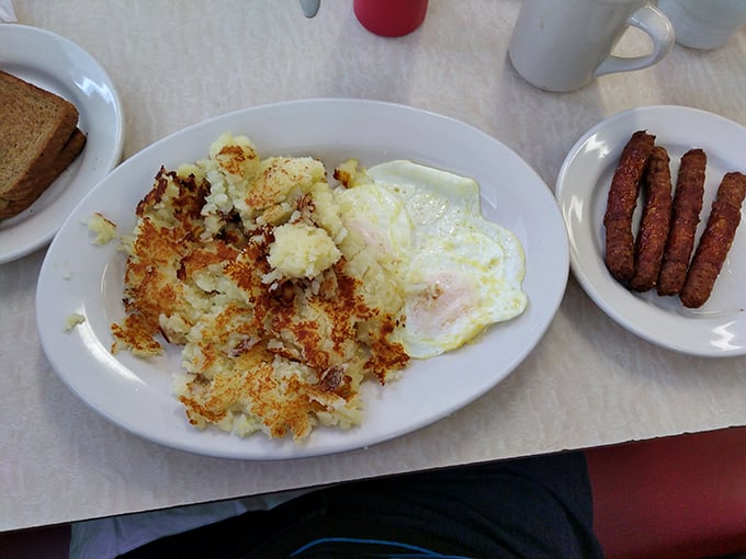 Crispy home fries, perfectly cooked eggs, and sausage links that snap with each bite – breakfast doesn't need to be complicated to be extraordinary.
