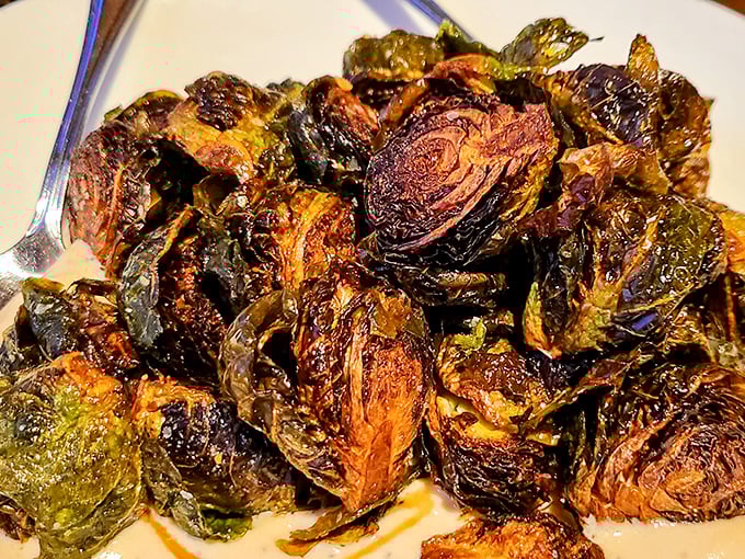 These Brussels sprouts have been transformed from childhood nightmare to adult obsession – caramelized to perfection with a hint of sweetness.
