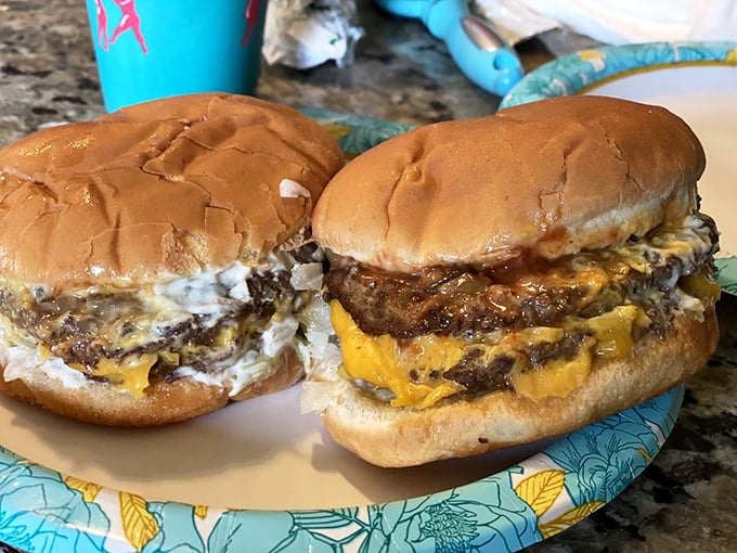 These aren't Instagram-bait burgers; they're the real deal - juicy, messy, and demanding both hands and several napkins. Pure bliss.