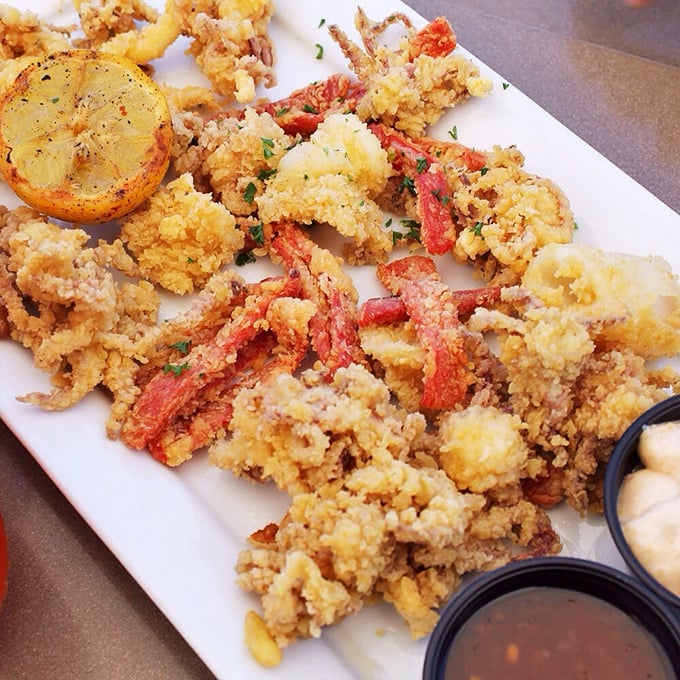 Crispy, golden, and utterly irresistible—this calamari fritti isn't just an appetizer, it's the reason ferries to Catalina stay in business.