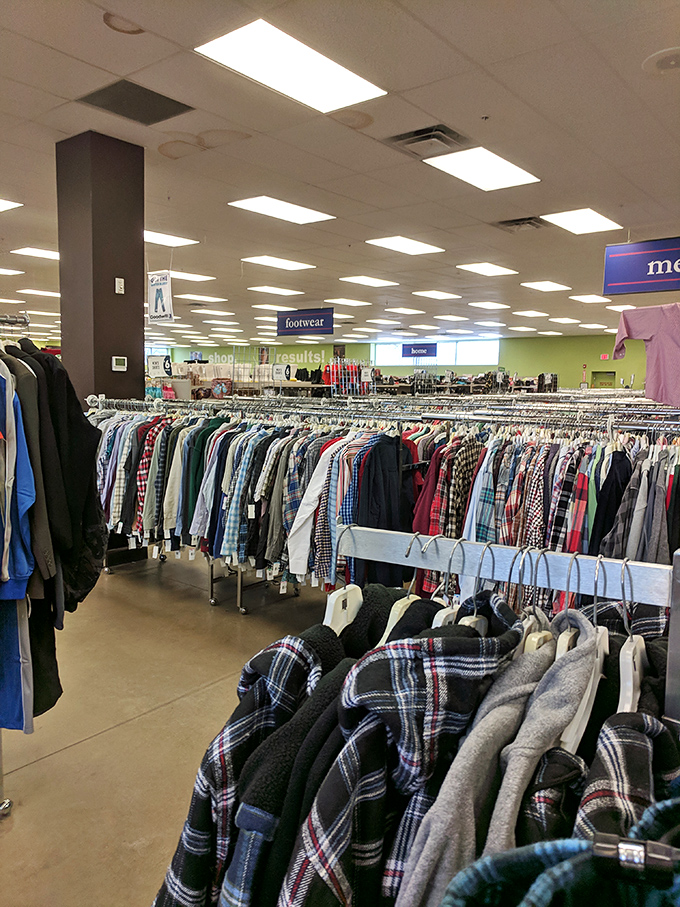 Endless racks of possibility – like a fashion time machine where vintage classics and barely-worn designer labels peacefully coexist.