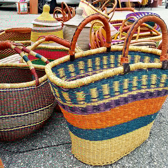 Basket case? More like basket heaven. These handwoven beauties make plastic grocery bags look like the fashion crime they truly are.