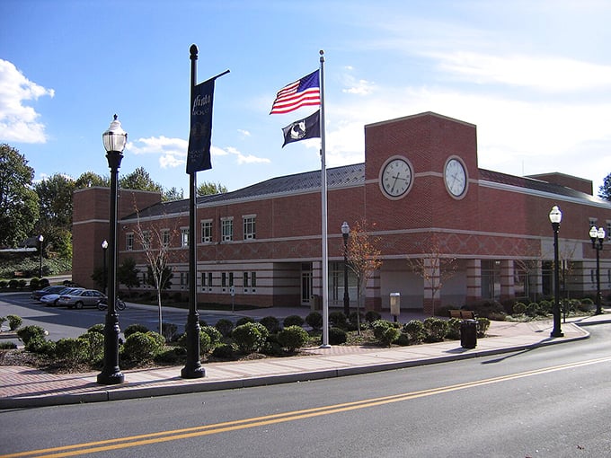 Ephrata's Borough Hall stands as a testament to small-town governance—where city meetings probably still include discussions about the proper height of holiday decorations.