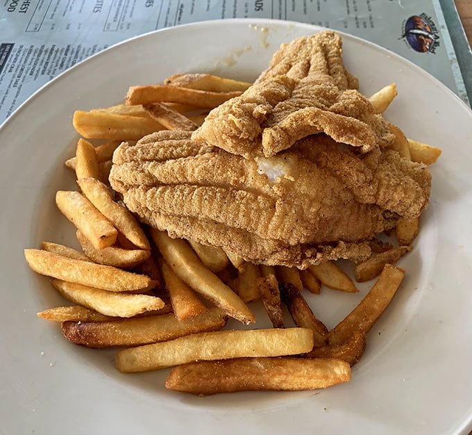 Golden, crispy perfection that makes you wonder why you ever eat anything else. The fish practically high-fives your taste buds.
