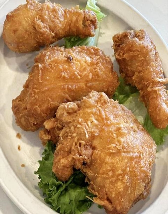 Golden-brown perfection that makes Colonel Sanders weep with envy. This chicken doesn't need a fancy introduction—it speaks for itself.