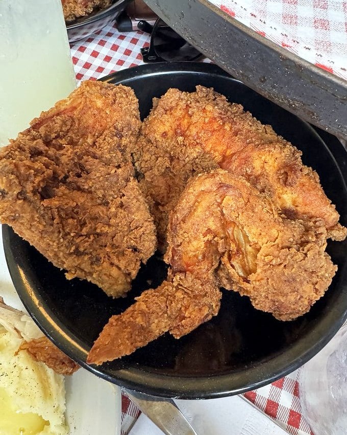 Golden-brown perfection that makes you understand why people cross county lines for chicken. This isn't just dinner – it's an Ohio pilgrimage.