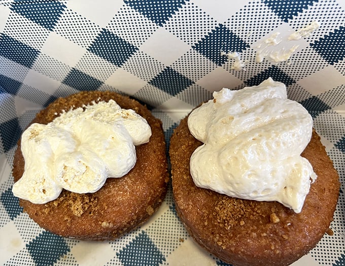 These cream-topped beauties aren't just gluten-free – they're freedom rings for the wheat-sensitive among us. Liberation never tasted so sweet.