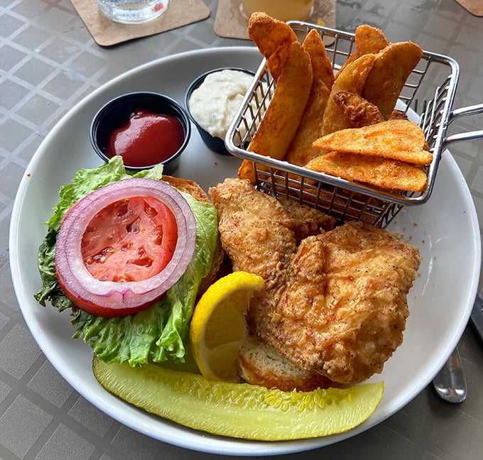 This isn't just fried fish—it's vacation on a plate. Golden perfection with a side of "why don't I live here year-round?"