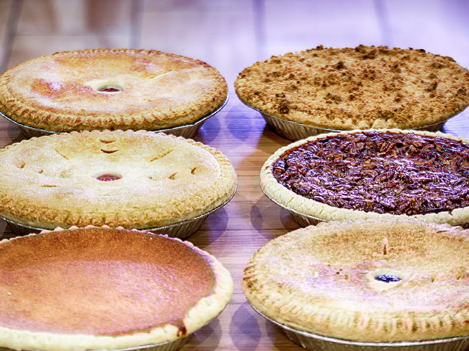 Homemade pie paradise found! These golden-crusted beauties aren't just desserts—they're edible works of art that make calorie-counting seem like a crime against humanity.