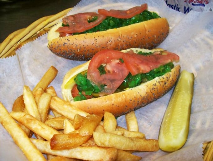 These aren't just hot dogs—they're happiness cylinders nestled in pillowy buns, ready to transport you back to childhood but with grown-up flavor upgrades.