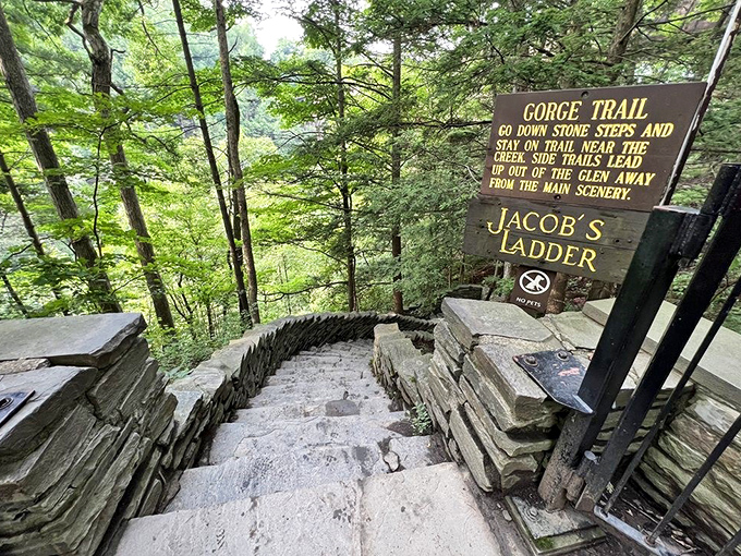 Jacob's Ladder challenges visitors with stone steps that seem to climb straight to heaven. Your calves will complain, but your soul will thank you.
