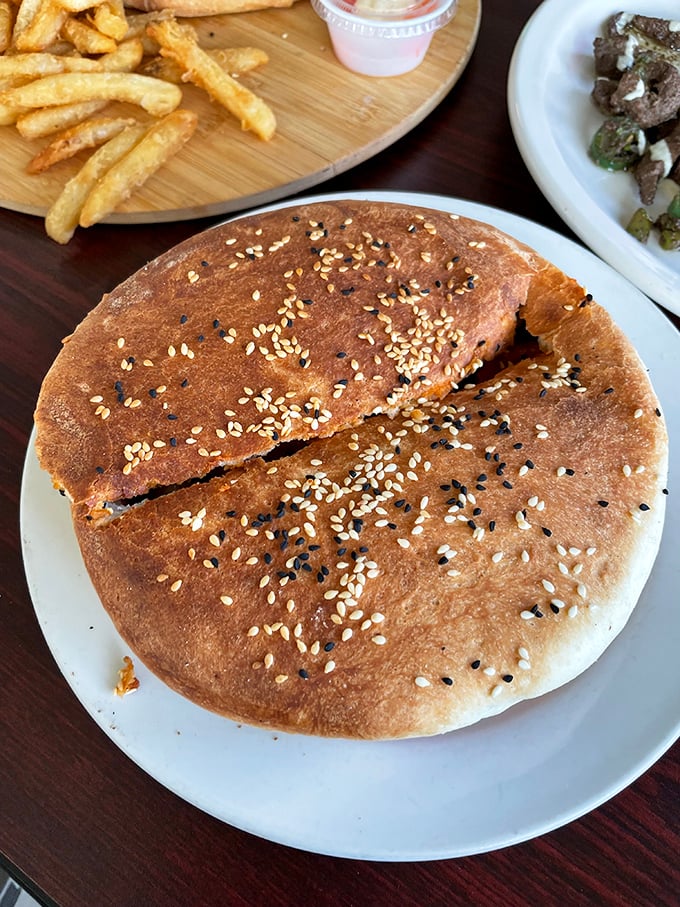 Behold the legendary hawawshi - Egypt's answer to the perfect comfort food, crispy outside and savory within.