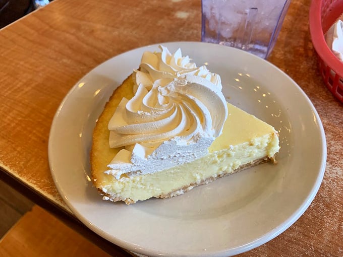 Behold the key lime pie in all its glory – that perfect balance of sweet and tart that makes your taste buds do the Florida shuffle.