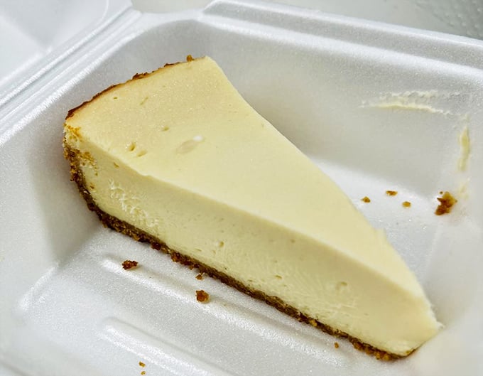 Simplicity at its finest – a slice of key lime pie that strikes that perfect balance between tart and sweet, like a culinary high wire act.