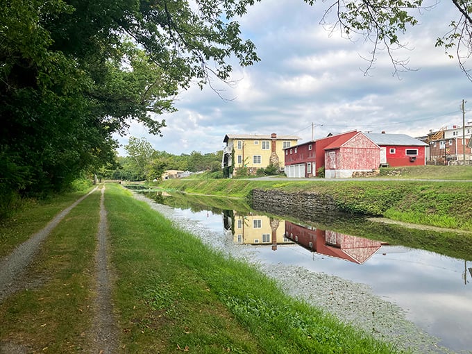 The C&O Canal towpath offers a peaceful retreat where reflections double the beauty without doubling your expenses—nature's two-for-one special.
