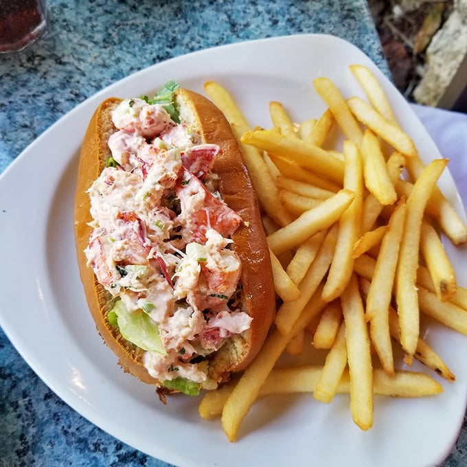 This isn't just a lobster roll—it's a masterclass in simplicity. Sweet chunks of lobster meat with just enough mayo to make it sing.