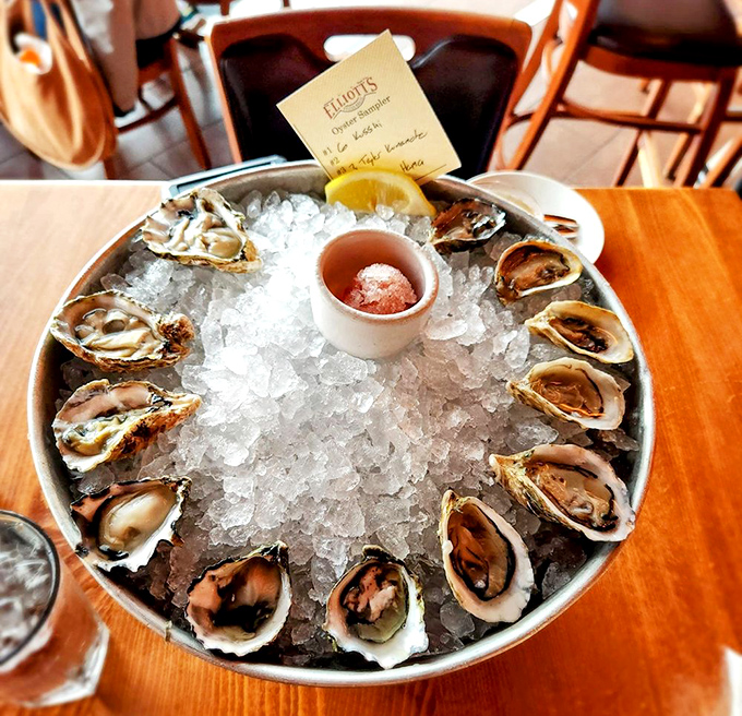 A dozen glistening oysters on ice – nature's perfect appetizer and Seattle's version of edible jewelry.