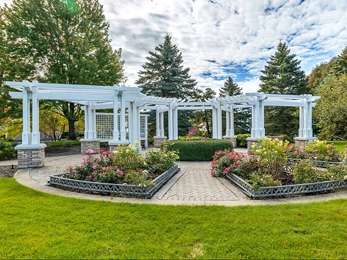 Garden party central! This elegant pergola area serves as the perfect backdrop for everything from morning coffee to evening wine tastings with neighbors who quickly become friends.