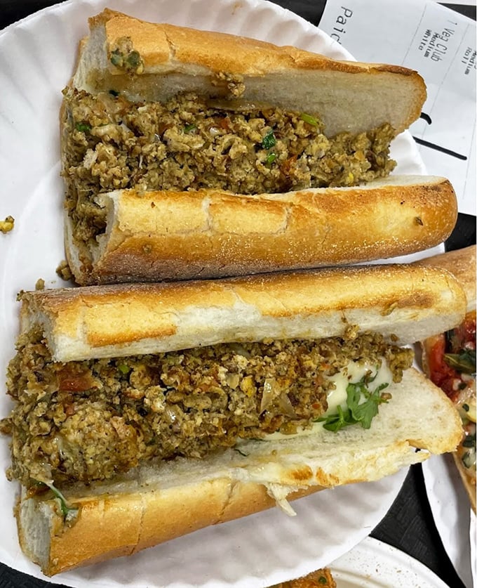 Behold the star of the show – a cheesesteak so perfectly chopped and seasoned, it might just settle the Pat's vs. Geno's debate once and for all.
