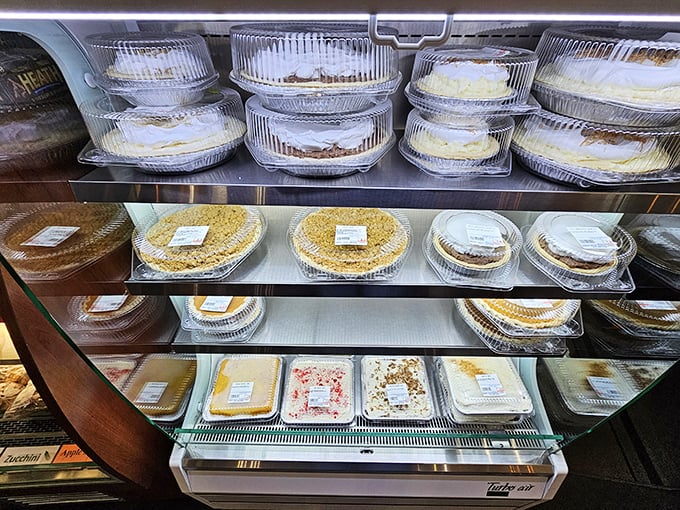 A dessert case that turns grown adults into wide-eyed children – these pies don't just speak to you, they sing a full Broadway number.