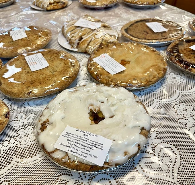 Pie paradise found! These golden-crusted beauties aren't just desserts—they're edible works of art that make calorie-counting seem like a crime against humanity.