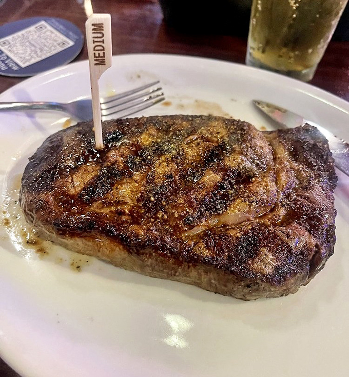 This isn't just any ribeye—it's the kind of perfectly seared, beautifully seasoned steak that makes you question every other steak you've ever eaten.