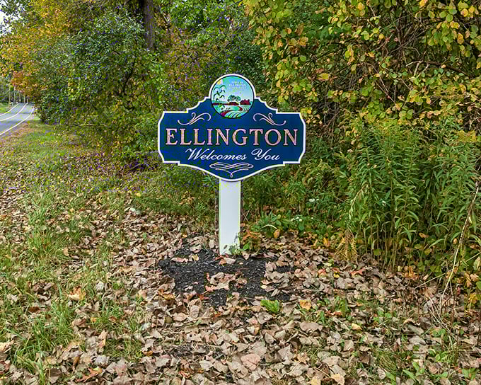 Ellington Welcomes You – a sign that might as well add "and your retirement savings will thank you too" compared to those coastal Connecticut towns.