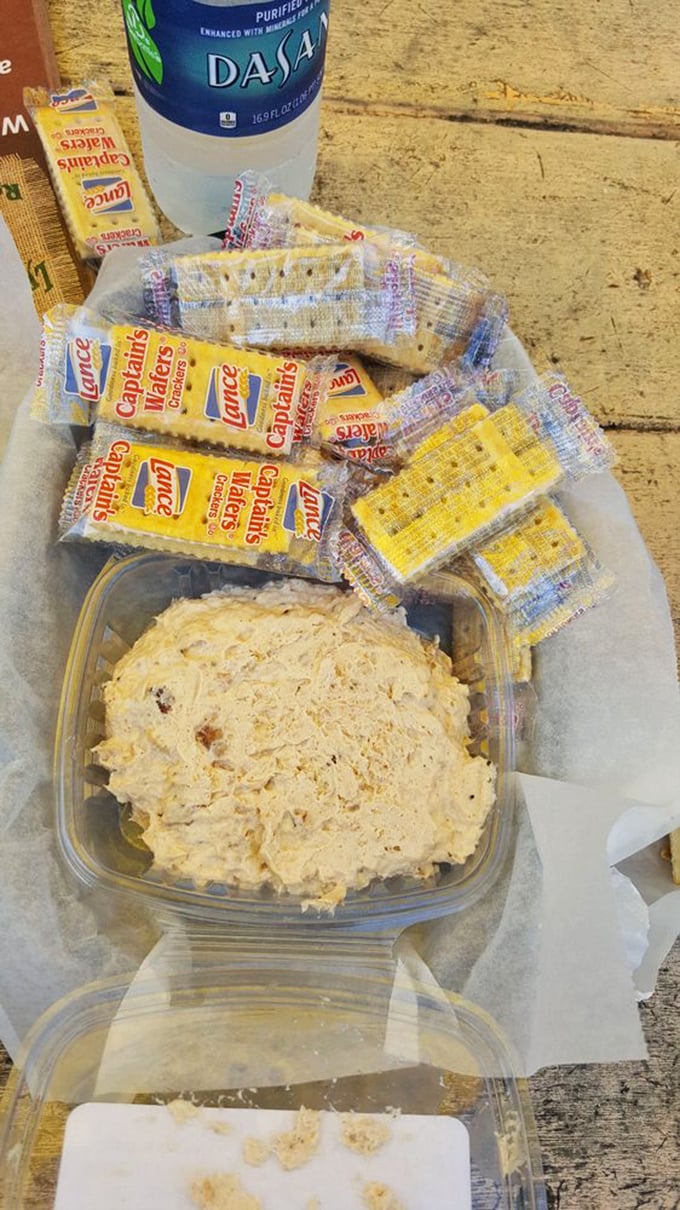 Treasure in a plastic container: This smoked fish dip with Captain's Wafers is Florida's answer to caviar and blini—but infinitely more satisfying.