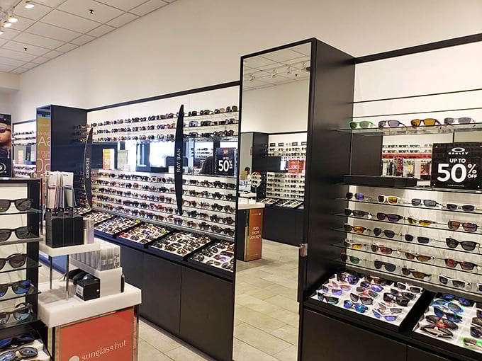 Sunglasses as far as the eye can see—which, ironically, you'll be able to protect with stylish designer frames at prices that won't make you want to hide behind them.