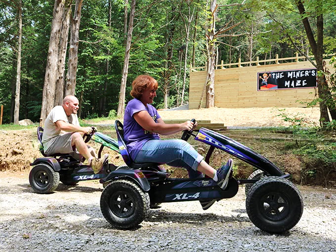 Adventure calls, and apparently it involves pedal power—because even cave exploration needs a workout component now.