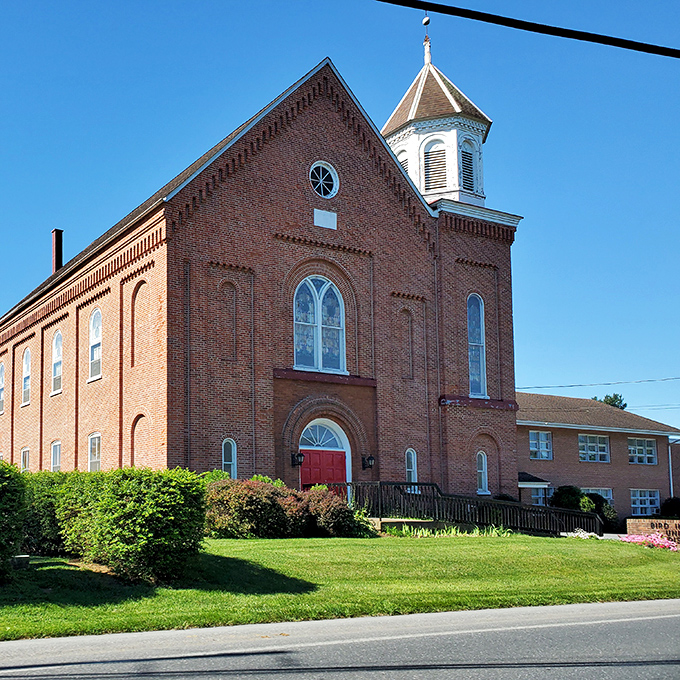 This brick beauty stands tall like a lighthouse guiding you toward simpler times and quieter moments.