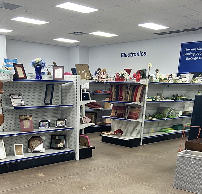 The electronics section: where yesterday's gadgets await their second act. One person's outdated tech is another's vintage find.