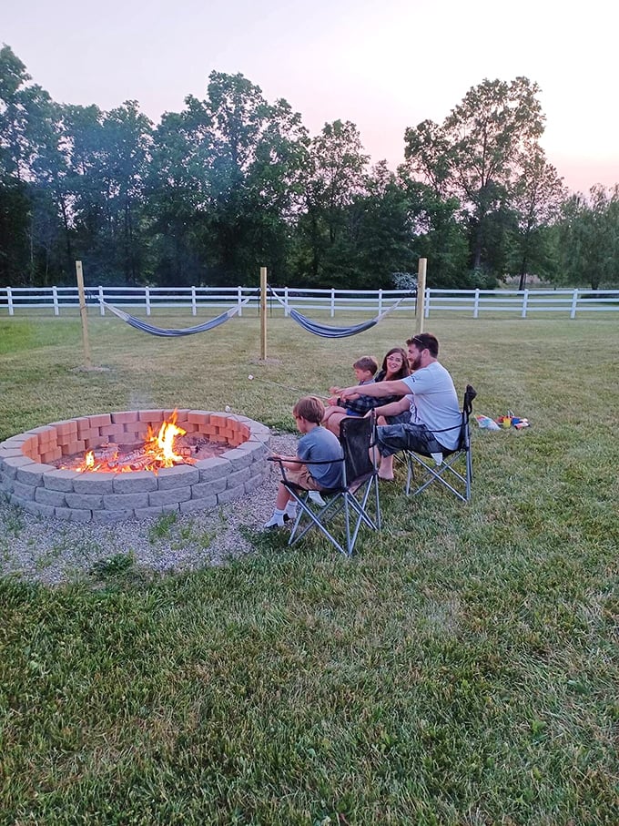 S'mores, stories, and stargazing. The communal fire pit brings families together for those moments that never make it to Instagram but last forever in memory.
