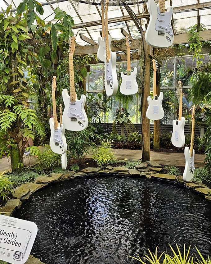 Who knew guitars could grow on trees? This whimsical installation proves that at Selby Gardens, art and nature play in perfect harmony.