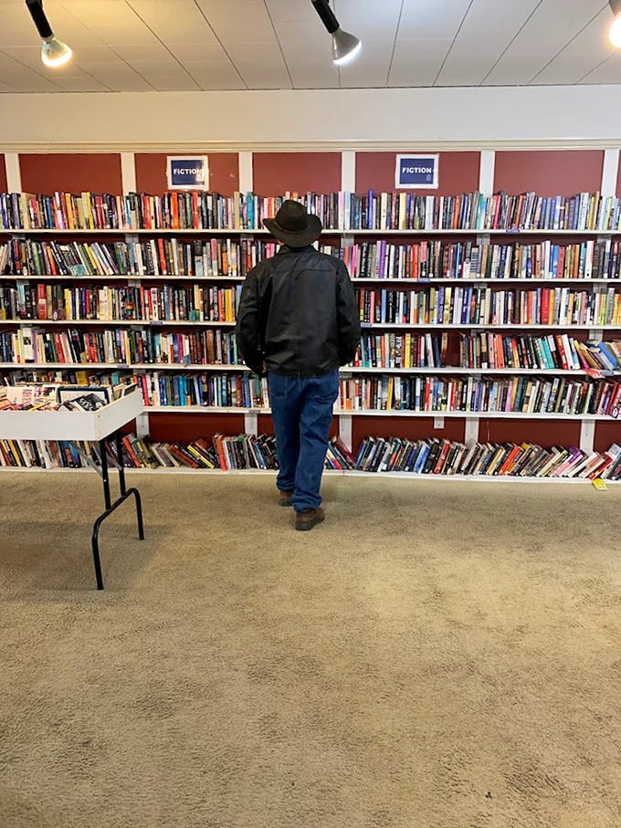 Bookworms beware—you might lose track of time browsing these well-organized shelves where forgotten bestsellers and hidden literary gems patiently wait.