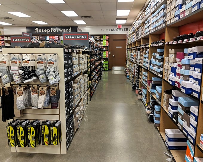 A shoe lover's paradise where the "clearance" sign isn't just a suggestion—it's practically a siren song for your feet.