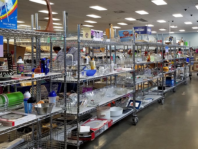 The housewares section—where someone else's "I don't need this anymore" becomes your "How did I live without this?"