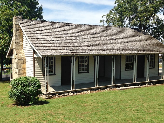 Not just a house, but a time capsule with a porch. History stands preserved with a modern welcome mat.
