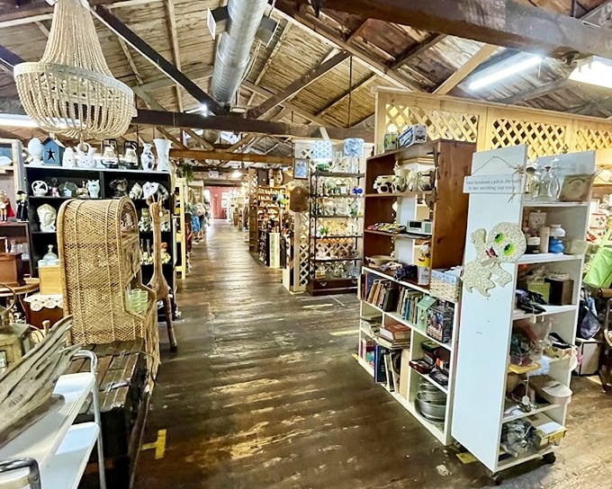Chandeliers, lattice dividers, and endless aisles—this isn't shopping, it's a historical scavenger hunt with prizes at every turn.